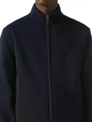 Zegna Zip-up High-neck Sweater - Blue