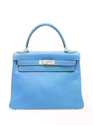 Hermès 2006 28 Kelly Two-way Handbag - Blue