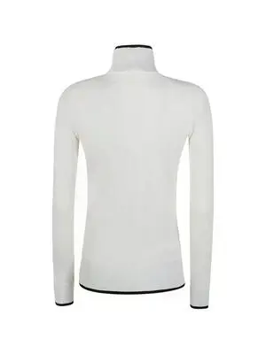 TOTEME Fitted Ribbed Top Off-white