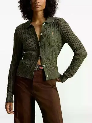 Polo Ralph Lauren Cable-knit Cotton Cardigan - Green