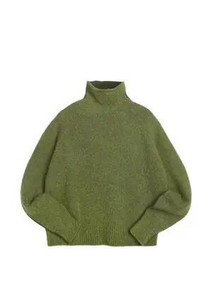 You Must Create Beat Knit Roll-neck Sweater