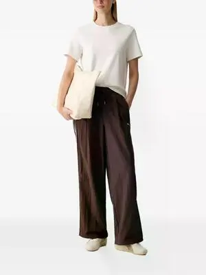 PUMA Drawstring-waist Side-stripe Wide-leg Track Pants