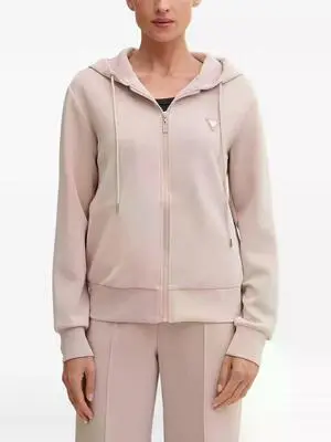 Guess Logo Plaque Zip-up Hoodie