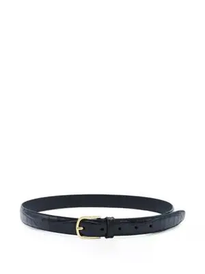 TOTEME Crocodile-embossed Leather Belt