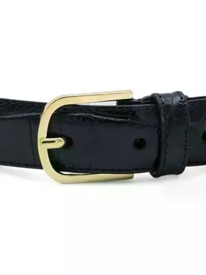 TOTEME Crocodile-embossed Leather Belt