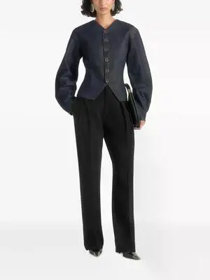 Manière De Voir Denim Hourglass Jacket - Blue