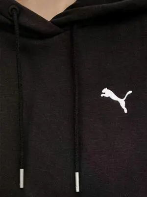 PUMA Logo-embroidered Cropped Hoodie