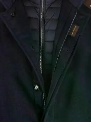 MOORER Padded High-neck Single-breasted Coat