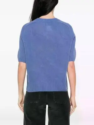 ALLUDE Short-sleeve Sweater