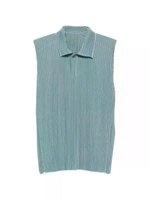 Issey Miyake Collared Vests For Men