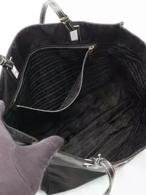Prada 2000s Logo-plaque Tote Bag