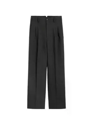AMI Paris High-waisted Carrot-fit Wool Trousers