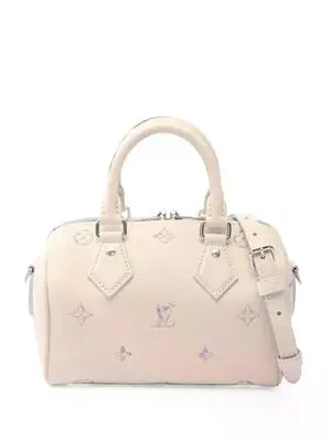 LOUIS VUITTON 2021s 20 Speedy Monogram Empreinte Tote Bag - Neutrals