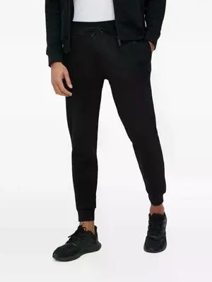 Guess Logo-patch Drawstring Track Pants - Black
