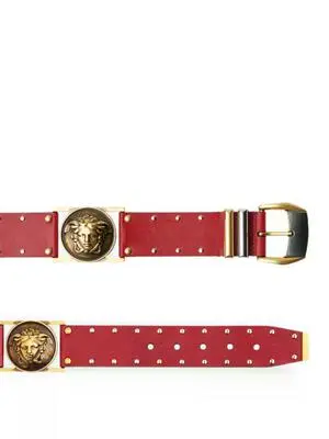 Versace Studded Leather Belt