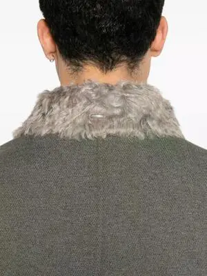 Our Legacy Faux-fur Collar Zip-up Jacket
