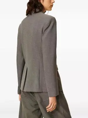 TWINSET Double-breasted Flannel Jacket