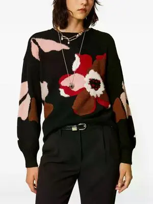 TWINSET Floral Intarsia Jumper