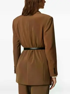 TWINSET Double-breasted Cady Blazer With Detachable Belt
