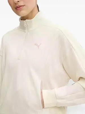 PUMA Class Logo-embroidered Half-zip Sweatshirt