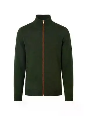 Paul Smith Zip-up Merino-wool Cardigan - Green