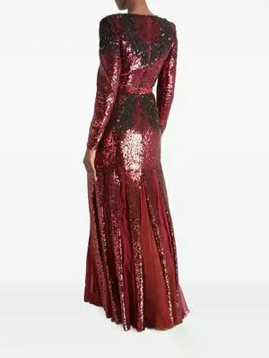 TEMPERLEY LONDON Sequin Embellished Maxi Gown