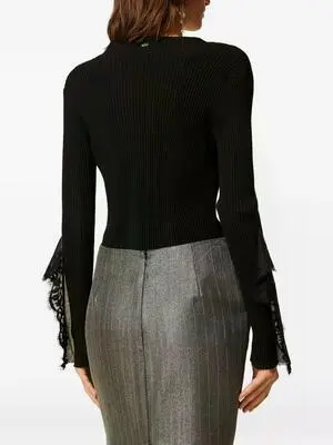 TWINSET Pinstriped Midi Skirt