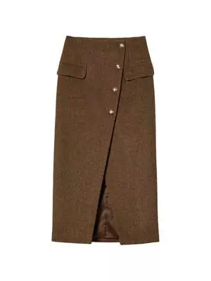 TWINSET Long Velour Cloth Skirt