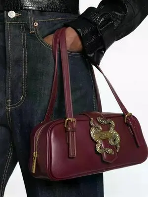 Just Cavalli Snake-plaque Faux-leather Shoulder Bag