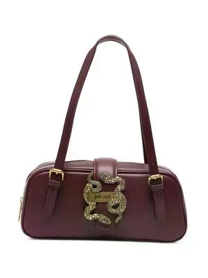 Just Cavalli Snake Plaque Shoulder Bag - Red