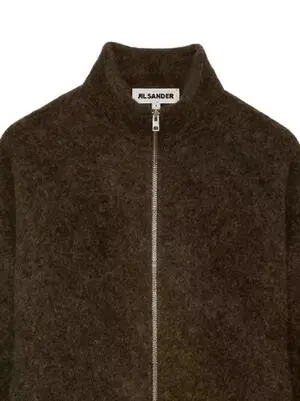 JIL SANDER Zip-up Fleece Jacket - Brown
