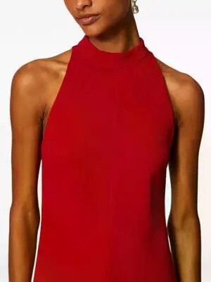 TWINSET Long Crêpe Halter Neck Dress