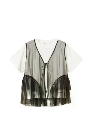 TWINSET Tulle Layered T-shirt