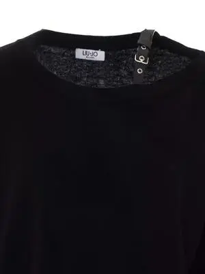Liu Jo Strap-detail Knitted Sweater