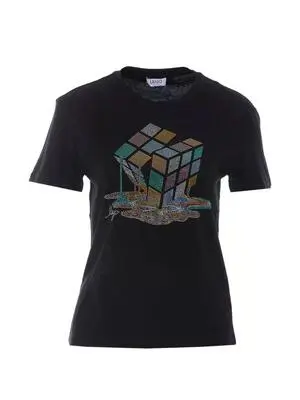 Liu Jo Strass-embellished T-shirt - Black