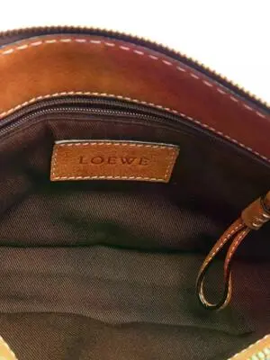 Loewe Leather Shoulder Bag With Chain Strap