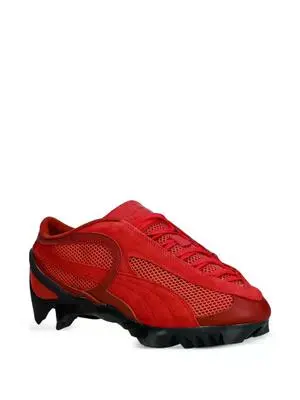 PUMA Paneled Suede Sneakers - Red