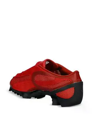 PUMA Paneled Suede Sneakers - Red