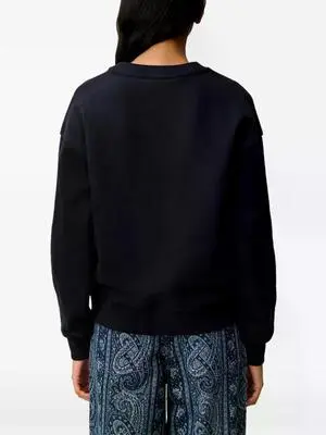 Claudie Pierlot Organic Cotton Embroidered Sweatshirt