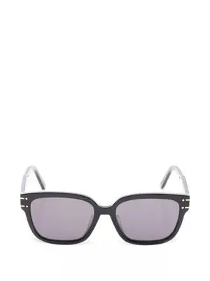 Dior 2010s Diorsignature Square-frame Sunglasses - Black
