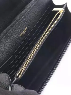Saint Laurent 2020s Cassandre Chevron-quilted Clutch Bag