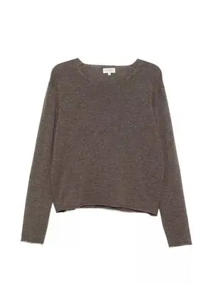 SECOND / LAYER Weezur Raw-edge Sweater - Brown