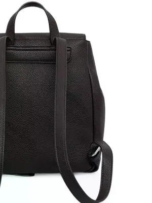 Armani Exchange Logo-plaque Pebbled Backpack