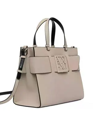 Armani Exchange Tote Bag With Logo Plaque