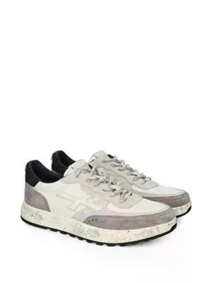 Premiata Nous Logo-patch Panelled Sneakers