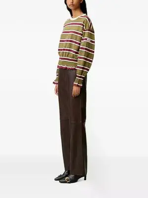 Claudie Pierlot Striped Smocked T-shirt