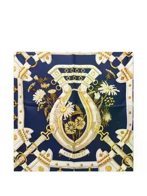 Hermès 2000s 90 Carré Aux Champs Scarf