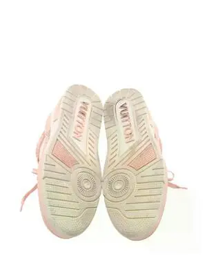 LOUIS VUITTON Paneled Leather Sneakers - Pink