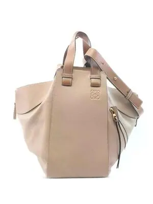 Loewe Loewe Hammock Two-Way Handbag Neutrals