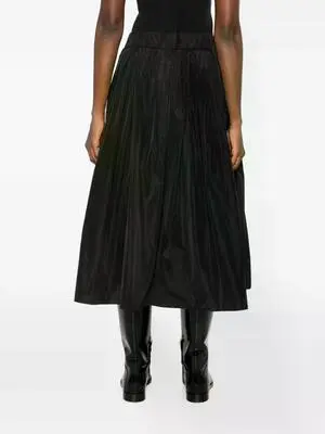 SUSANNE BOMMER Pleated Silk-blend Skirt